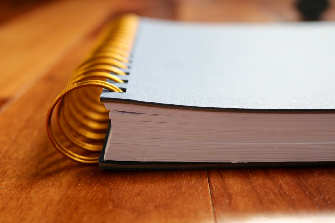 Large Landscape Notebook: Gold Spiral-bound Lined Journal - Etsy