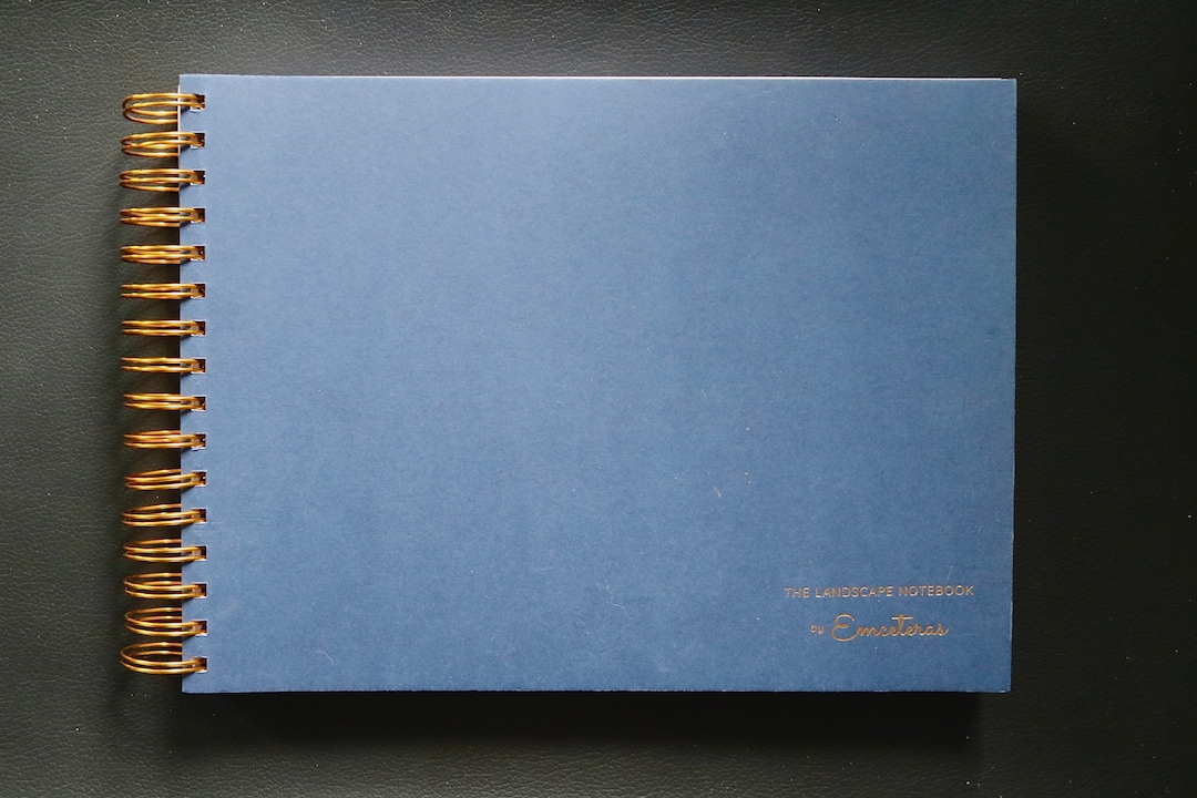 Large Landscape Spiral Notebook - Lined Journal for School, Business or ...