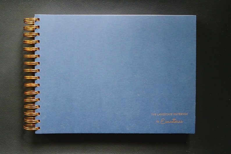 Large Landscape Spiral Notebook - Lined Journal for School, Business or ...