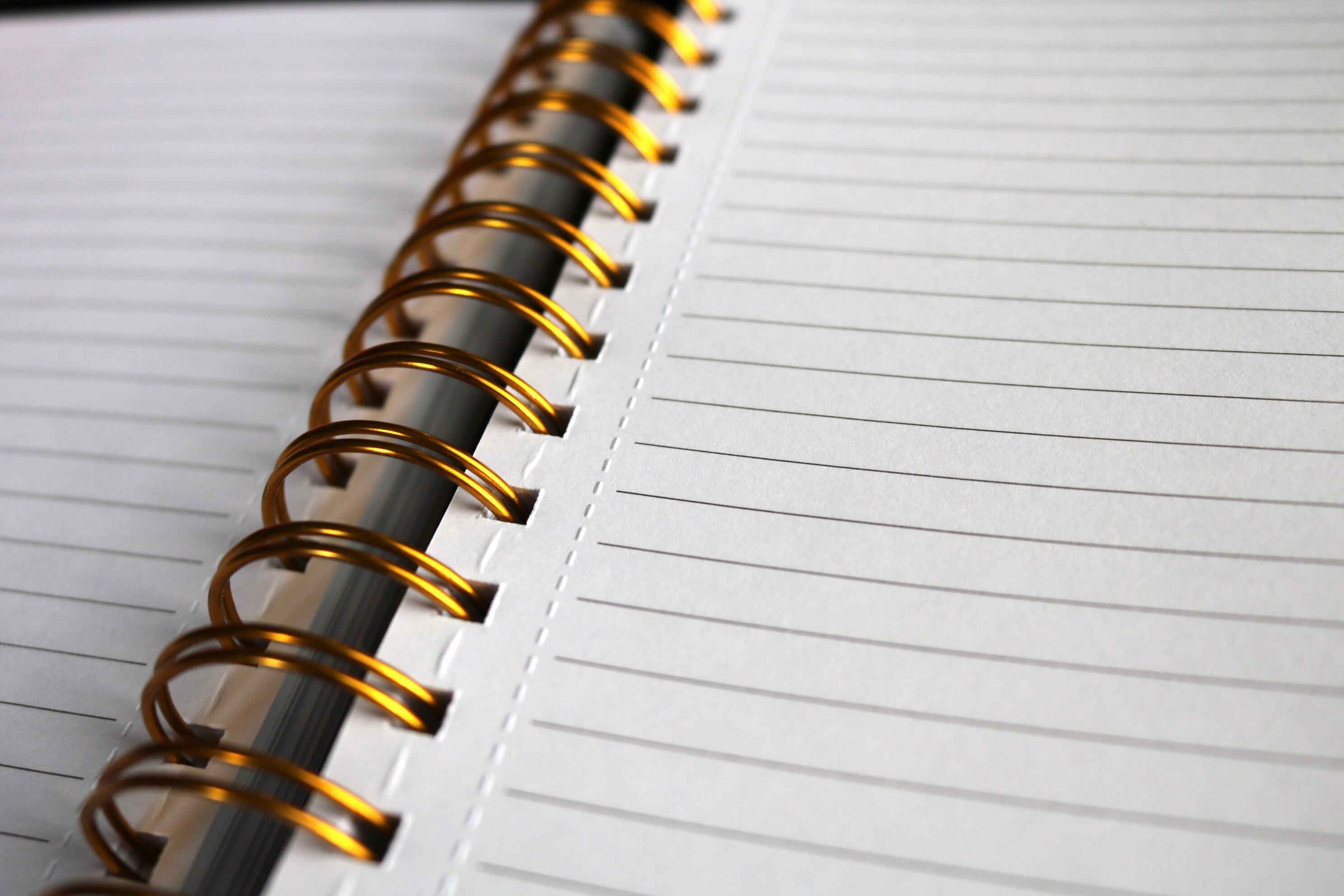 Large Landscape Notebook: Gold Spiral-bound Lined Journal - Etsy