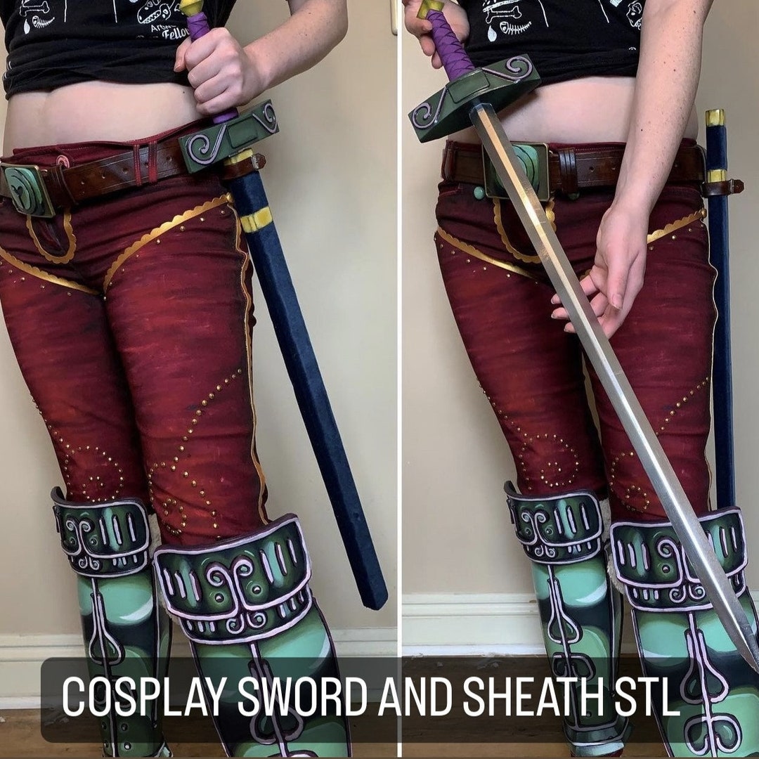 Cosplay Sword and Sheath 3d STL File - Ashei Twilight Princess - Etsy