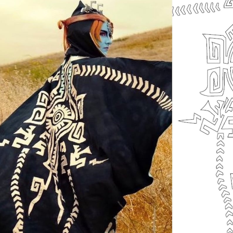 Midna Cloak Stencil File - Etsy