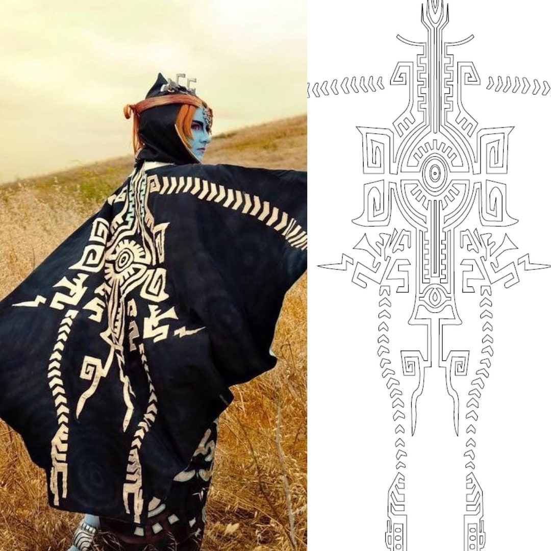 Midna Cloak Stencil File - Etsy
