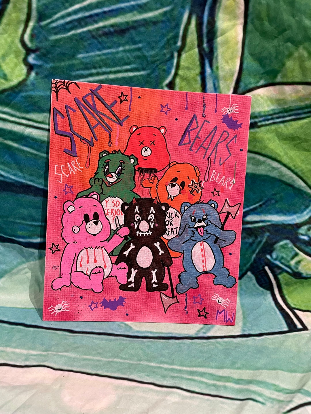 Scare Bears Painting - Etsy