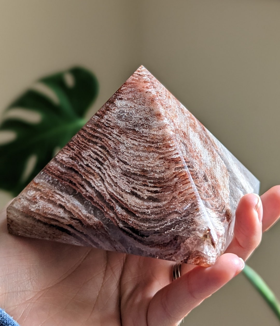 Lodolite Pyramid, Thousand Layer Garden Quartz Pyramid, Iodolite ...