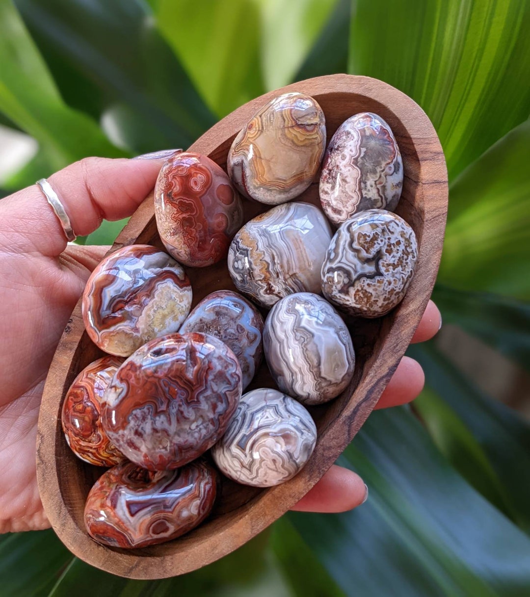 You Choose Mexican Agate Tumbled Stone, Gorgeous Crazy Lace Agate Stone ...