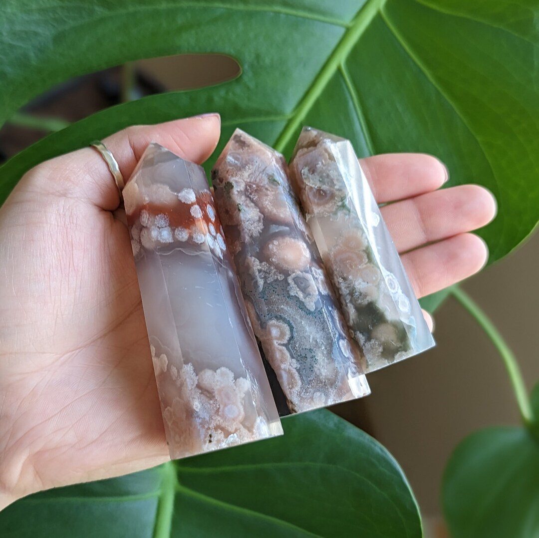 Beautiful Flower Agate Point, You Choose! - Etsy