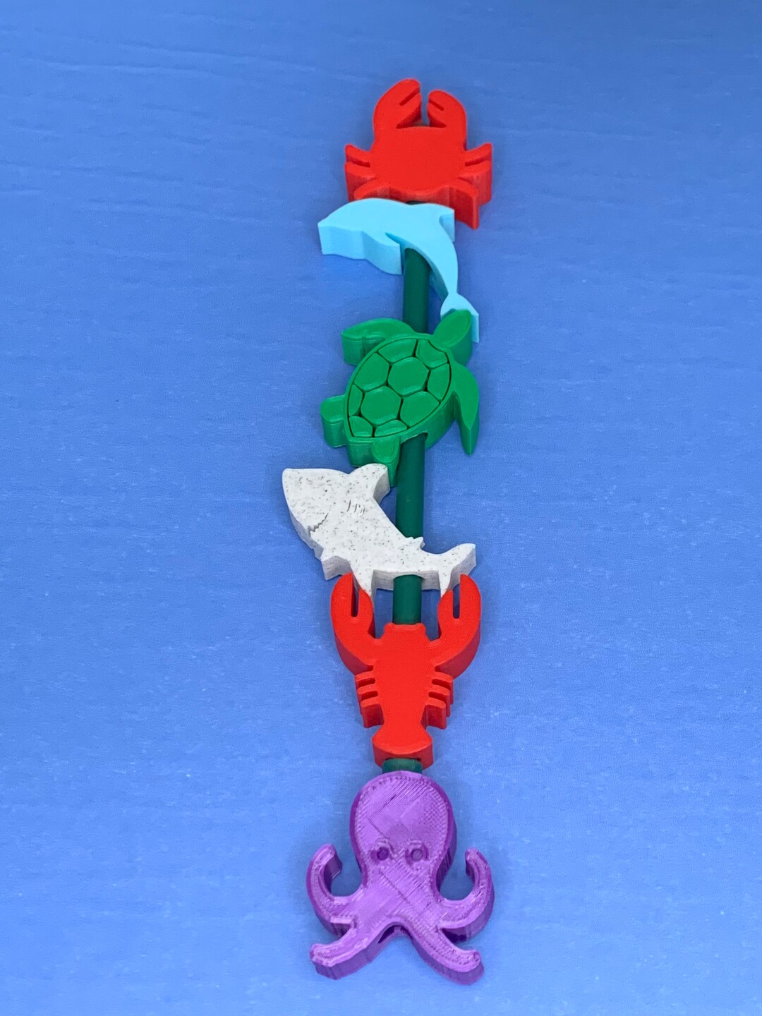 Ocean Friends Straw Topper, Ocean Straw Buddies, Ocean Straw Charms ...