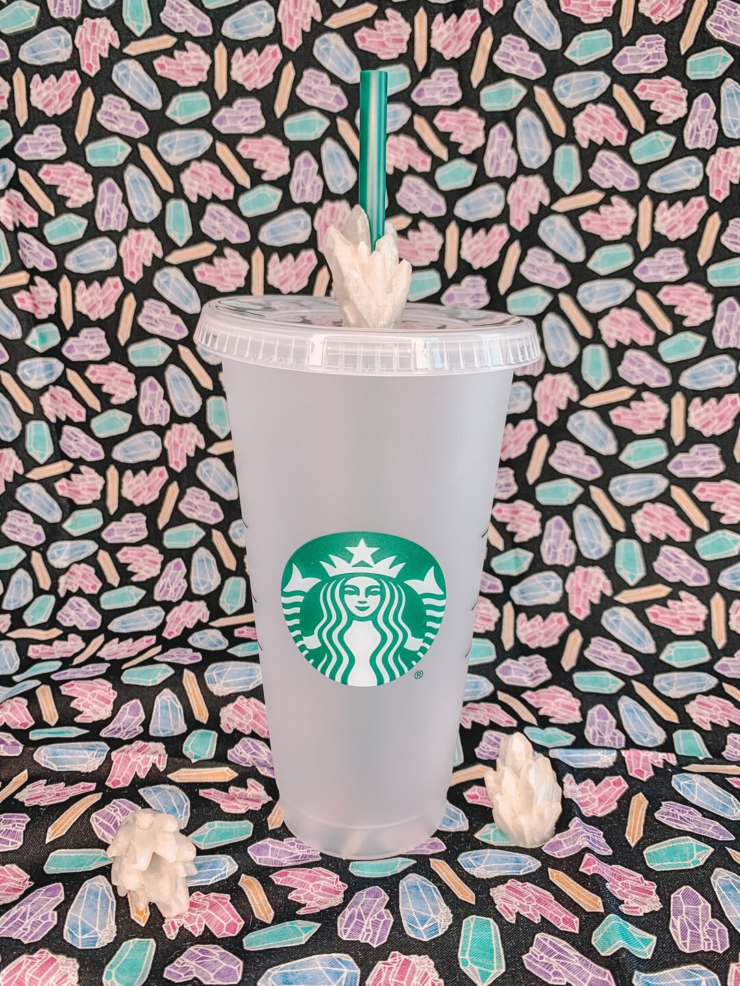 Crystal Straw Topper, Magic Crystal Straw Topper, Crystal Vibes Straw ...