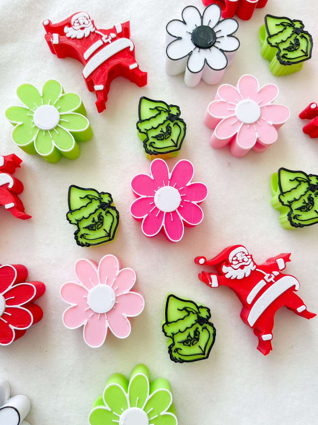 Grinch Straw Topper, Christmas Straw Topper, Stocking Stuffer, Holiday ...