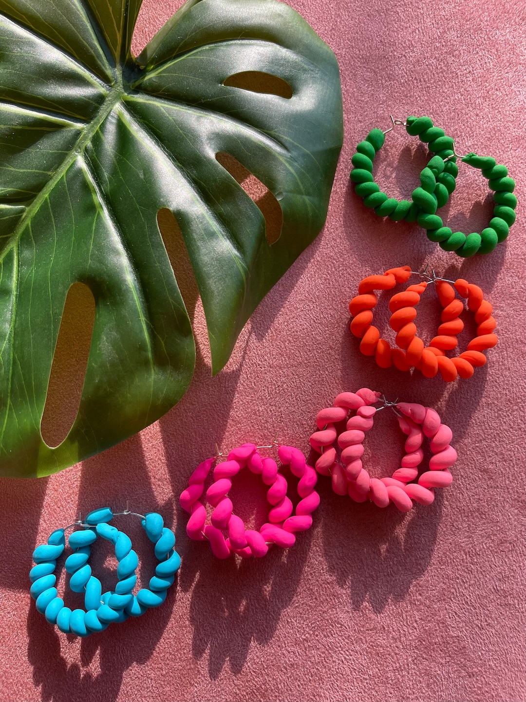 Summer Polymer Clay Earrings, Polymer Clay Jewelry, Summer Earrings ...