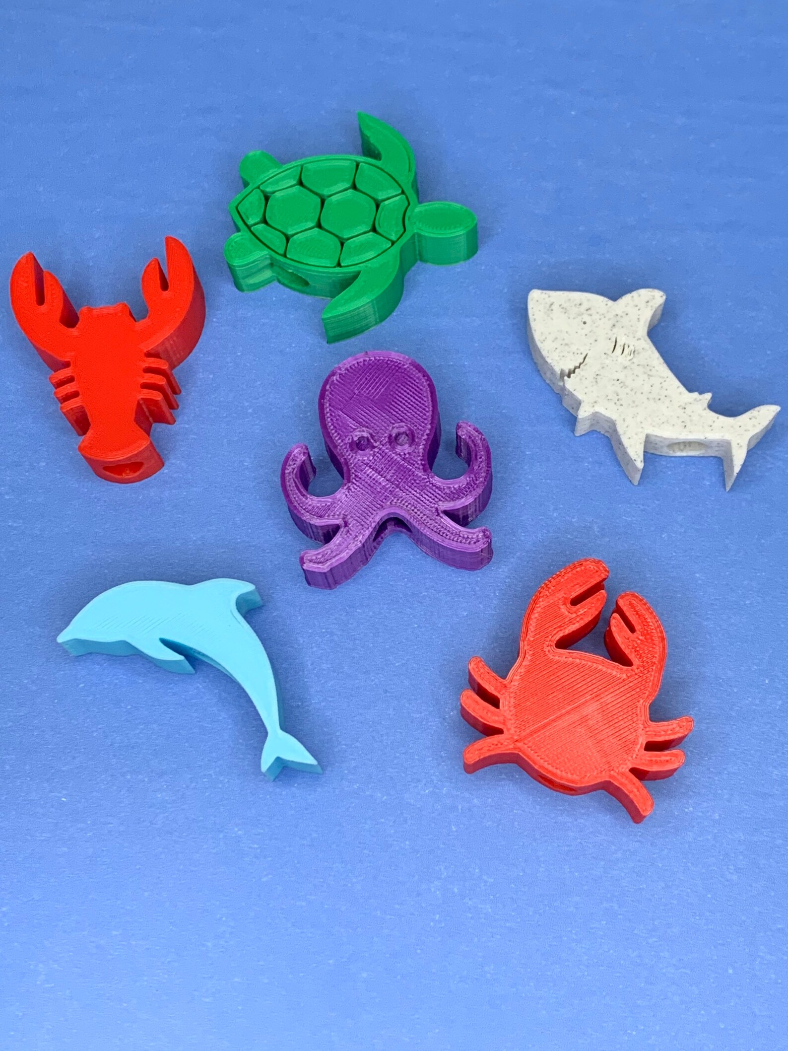 Ocean Friends Straw Topper Ocean Straw Buddies Ocean Straw - Etsy