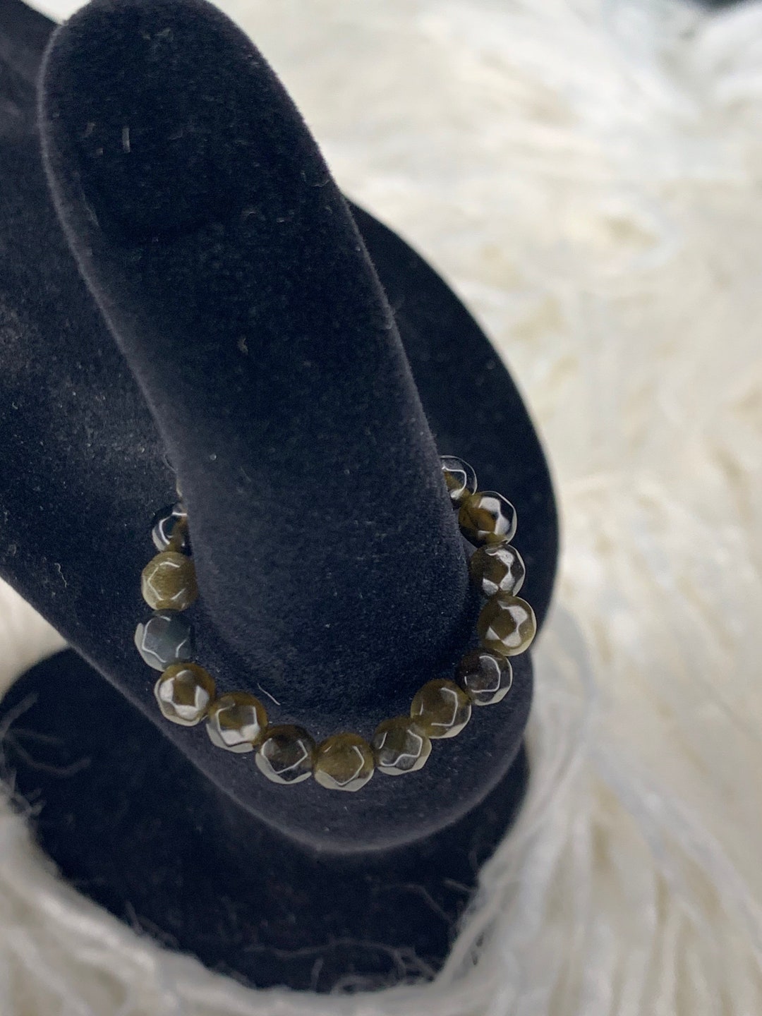 Golden Obsidian Power Ring, Semi Precious Stone Ring, Power Ring ...