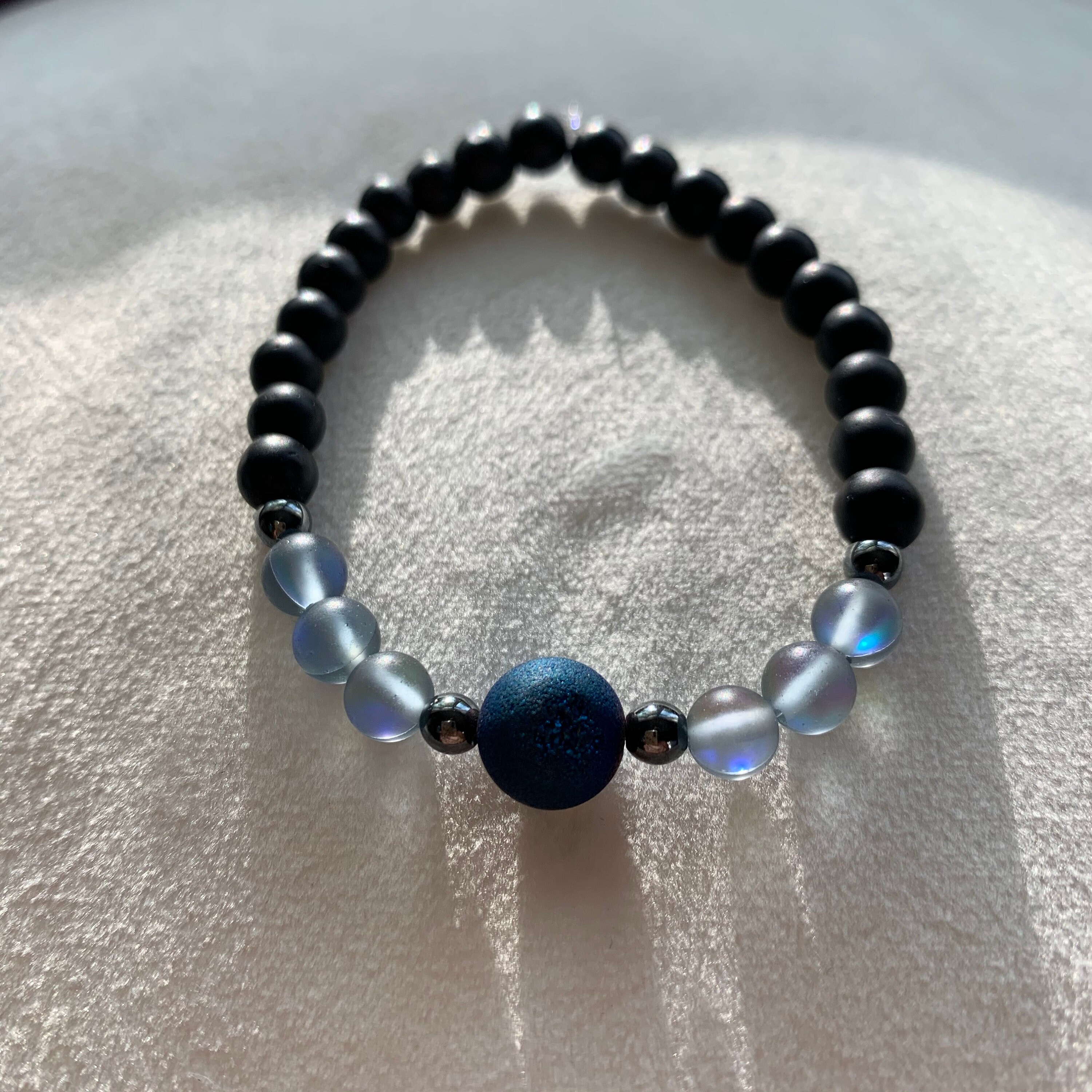 Hades Inspired Blue Druzy Agate Stone Semi Precious Stones - Etsy