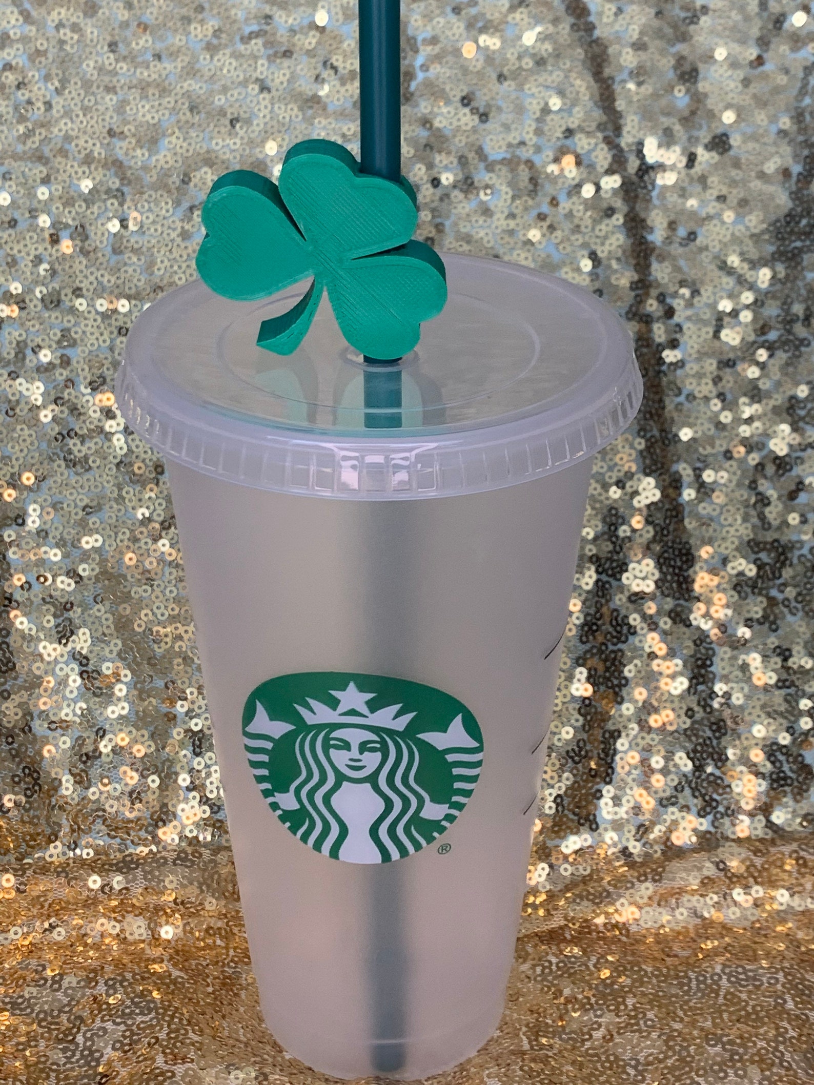 Shamrock Straw Topper St. Patricks Straw Topper Lucky Straw | Etsy