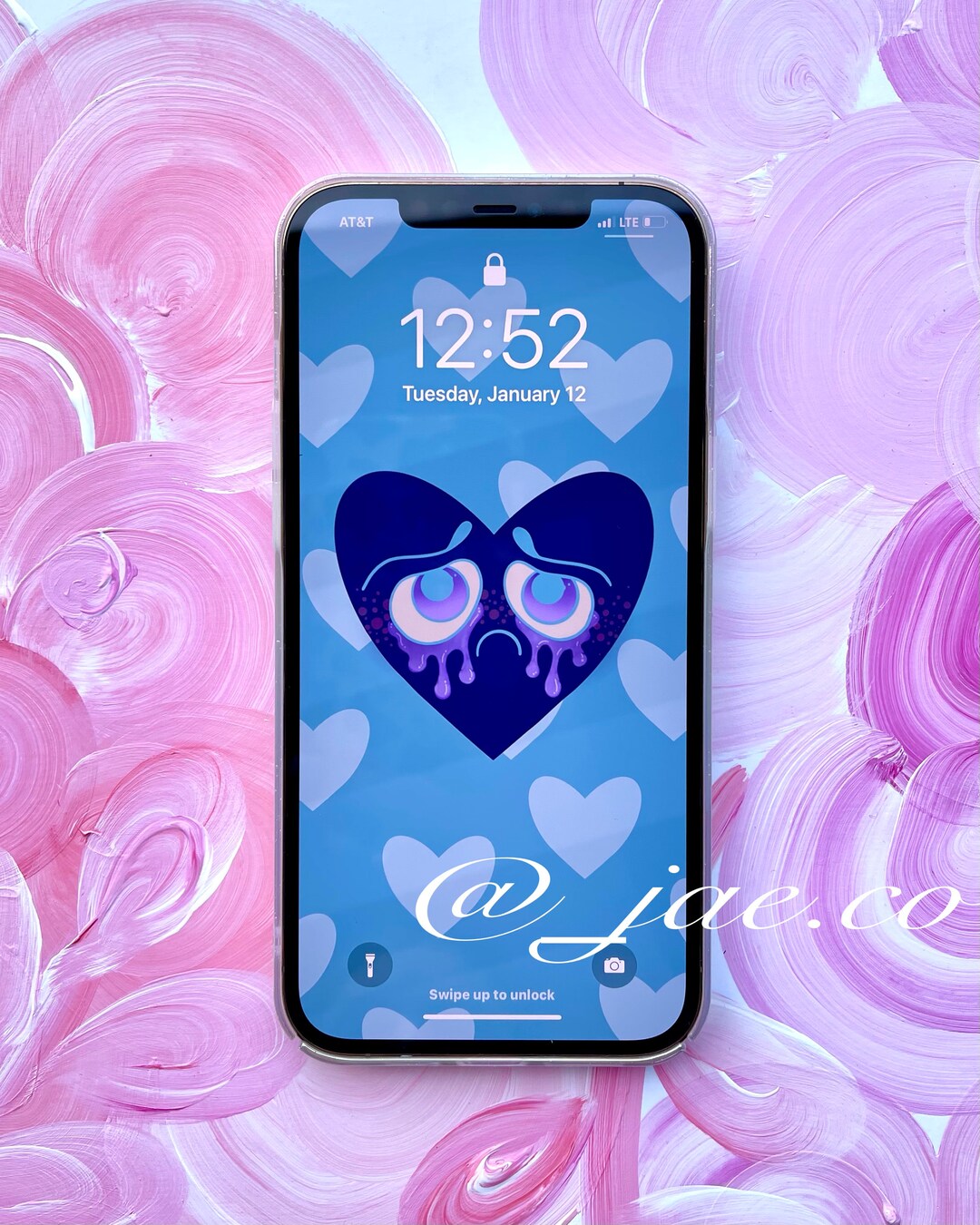 Dark Blue love Sick Crying Heart With Light Blue - Etsy