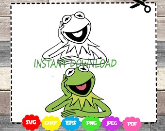 Kermit the Frog Svg | Etsy