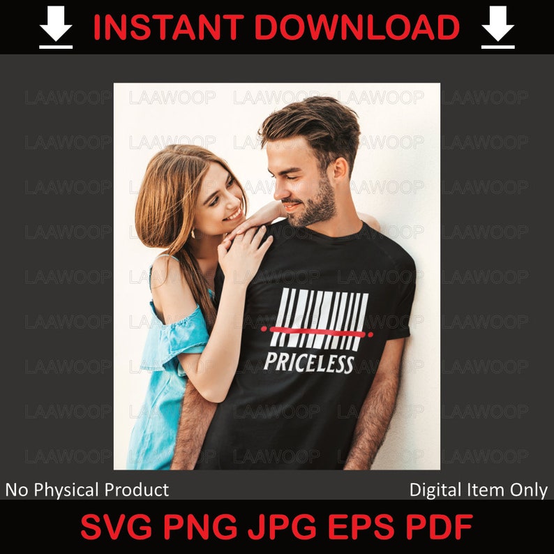 Priceless With Barcode - SVG PNG JPG Eps Pdf Files - Etsy