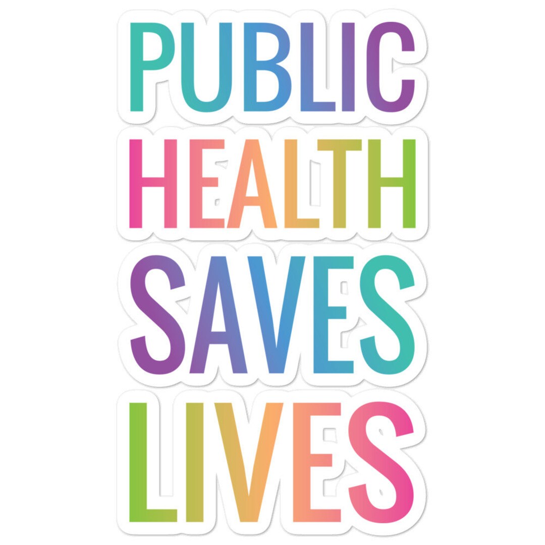 Public Health Saves Lives Peachy Color Bubble-free Stickers - Etsy