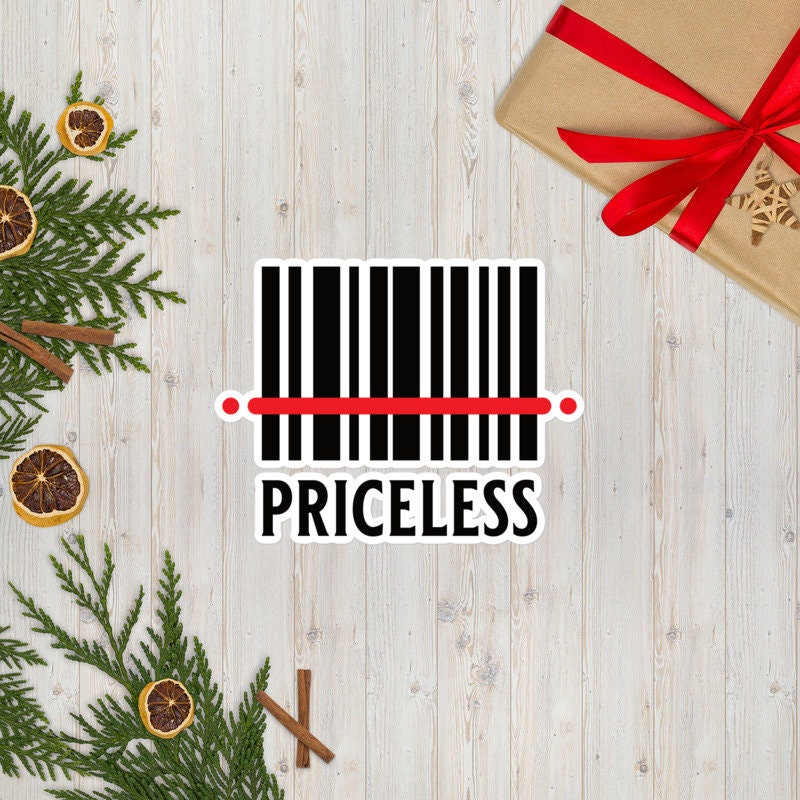PRICELESS Barcode Scanning Bubble-free Stickers - Etsy