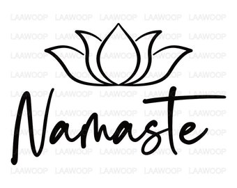 Namaste Svg - Etsy