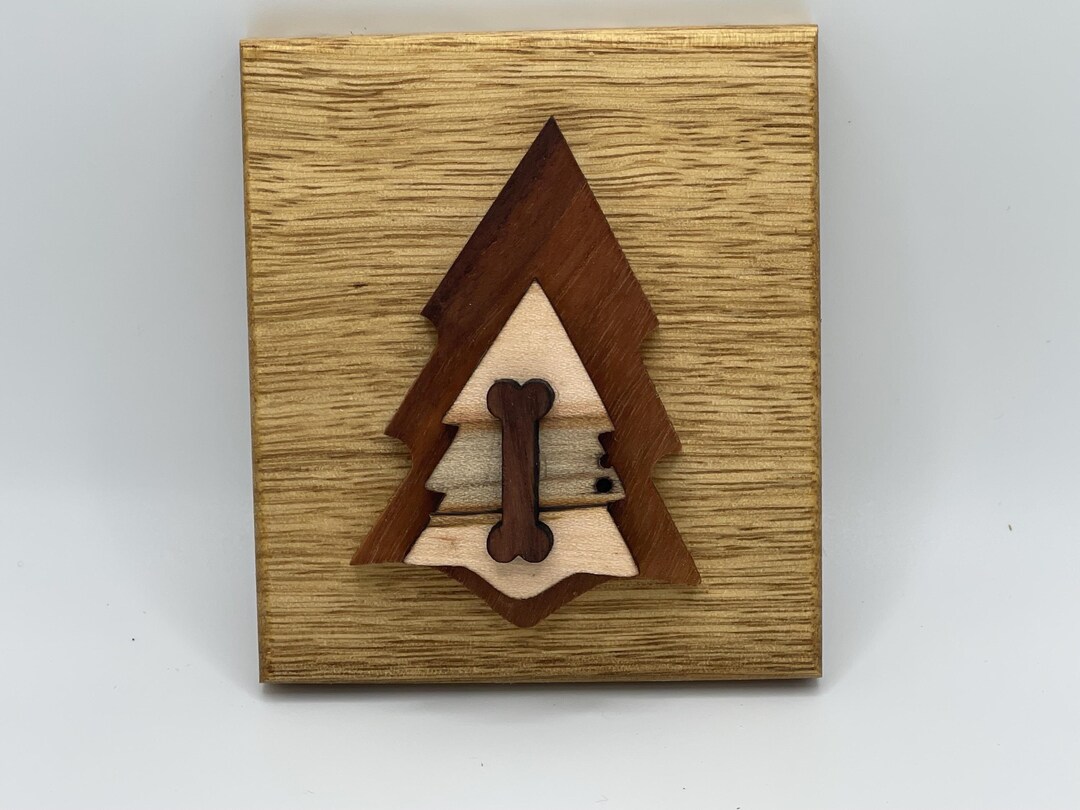 Dog Bone Christmas Tree Mini Wood Sign - Etsy