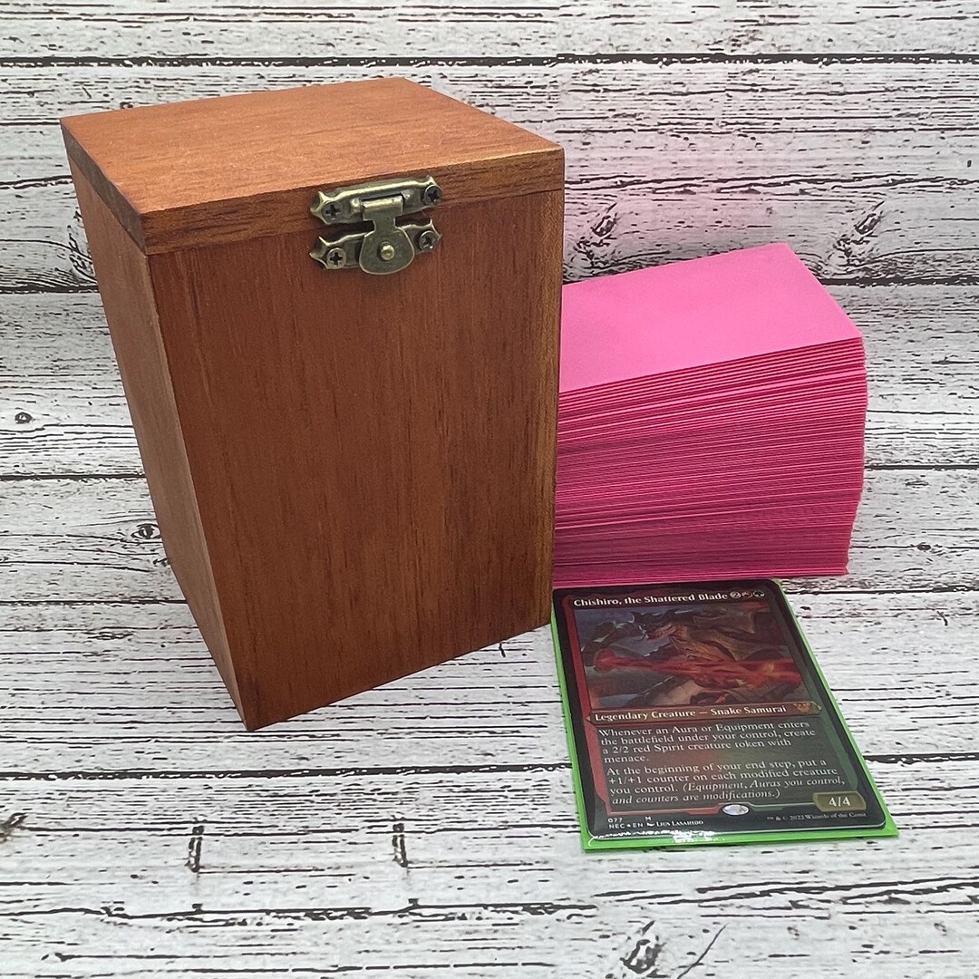 Handcrafted Spanish Cedar Commander Deck Box | MTG 100-card Capacity - Etsy