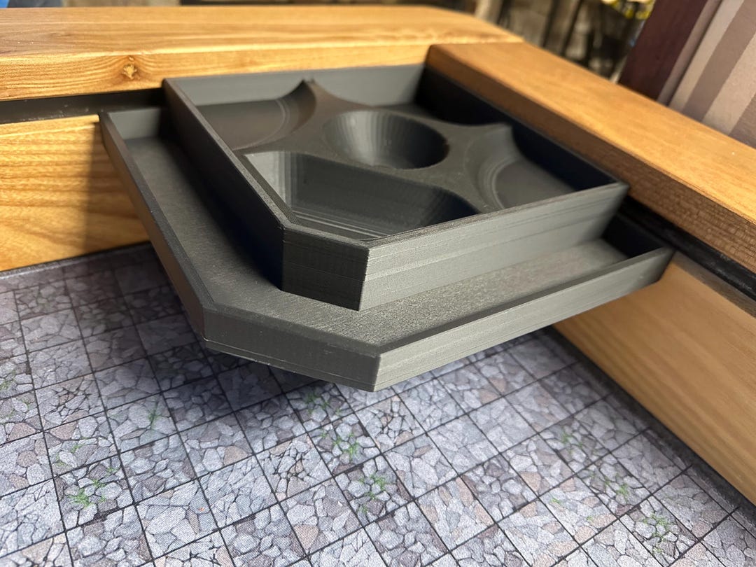 Wyrmwood-compatible Corner Tray Dice & Component Tray || Game Table ...