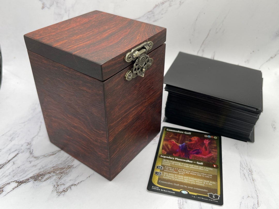 Commander Deck Box Chechen Wood Deck Box for Magic: the Gathering ...