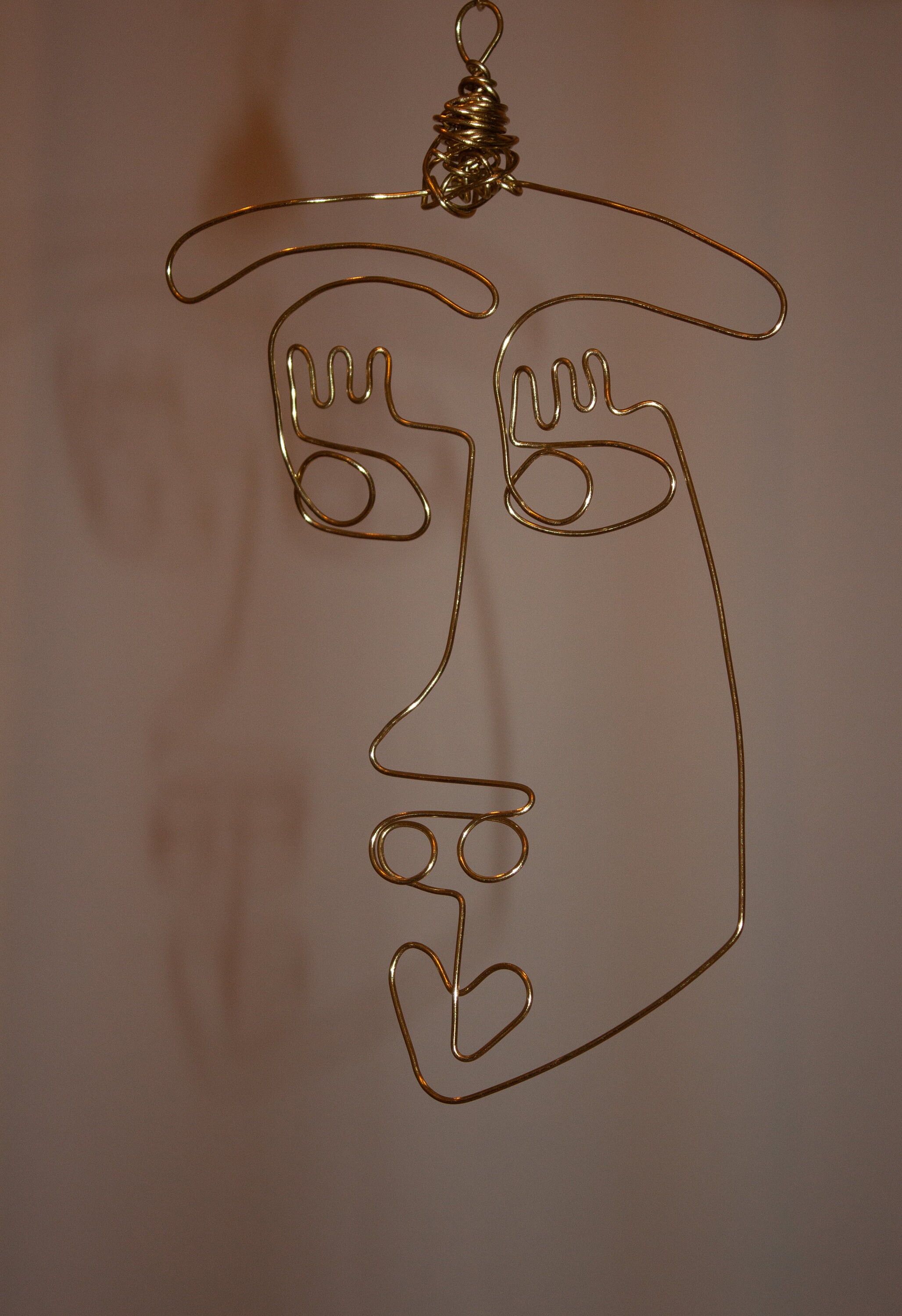 Customized Mobile Face Wire Sculpture - Etsy