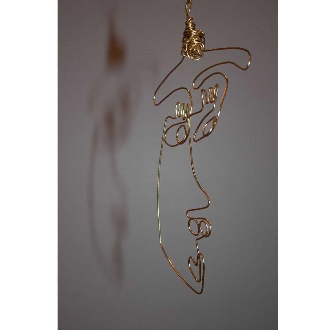 Customized Mobile Face Wire Sculpture - Etsy
