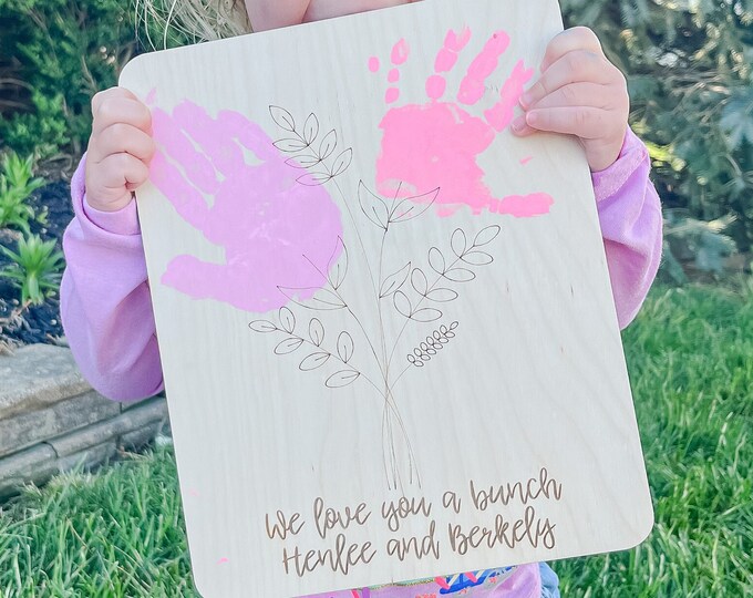 Mother’s Day DIY Kit | Flroal Handprint | Mother’s Day Gift | We Love ...