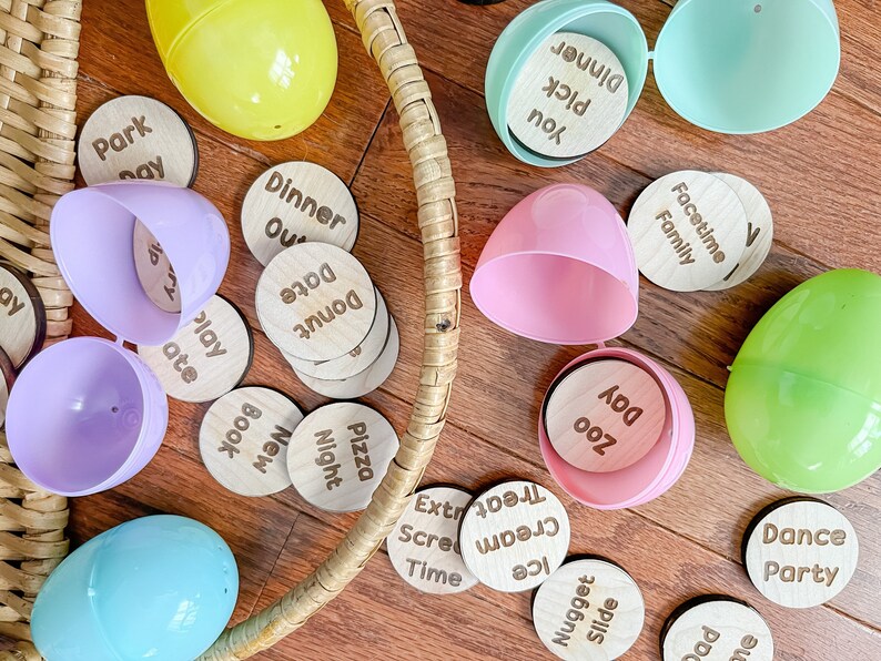 Easter Egg Tokens Easter Egg Fillers Easter Rewards - Etsy
