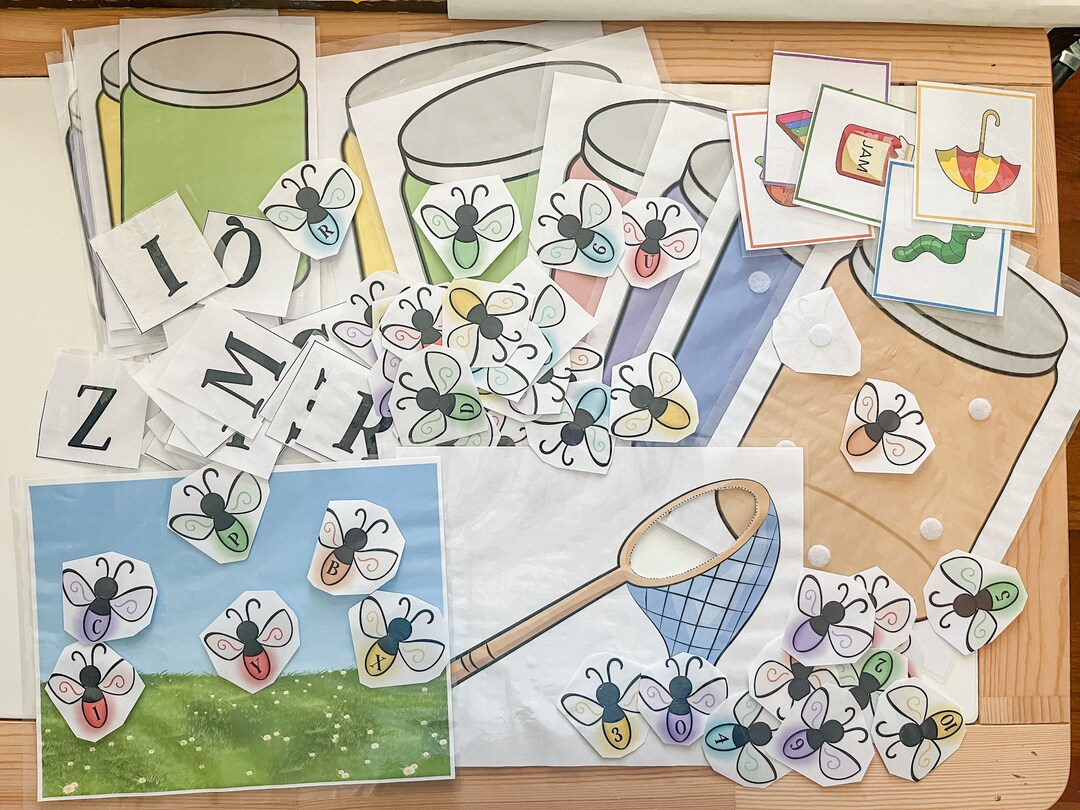 Letter Recognition Activity Toddler Worksheet Firefly - Etsy