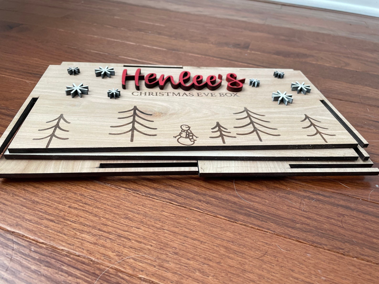Christmas Eve Box Gift Crate Gift Box Personalized Gift - Etsy