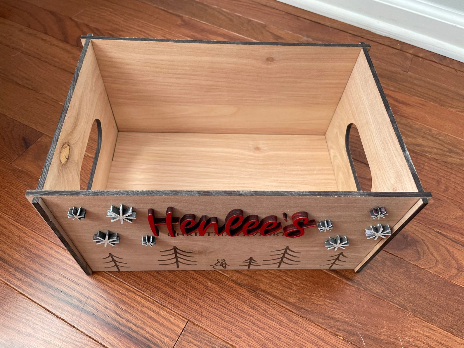 Christmas Eve Box Gift Crate Gift Box Personalized Gift - Etsy