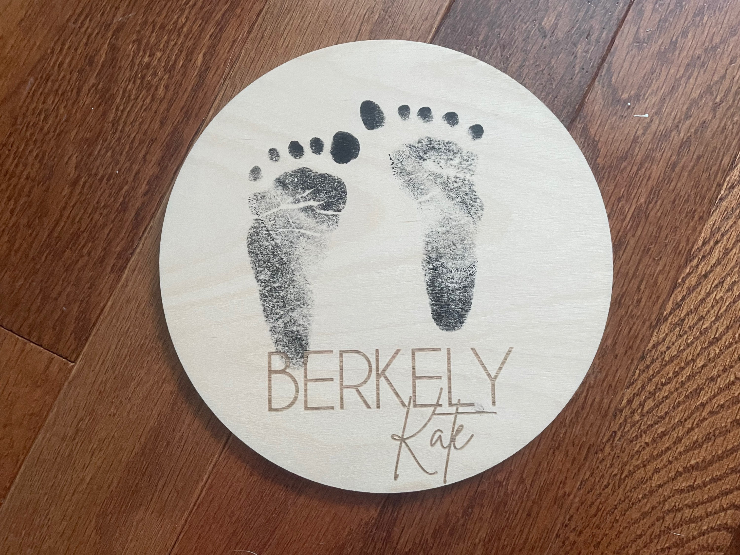 Personalized Footprint Sign Baby Footprint Keepsake - Etsy