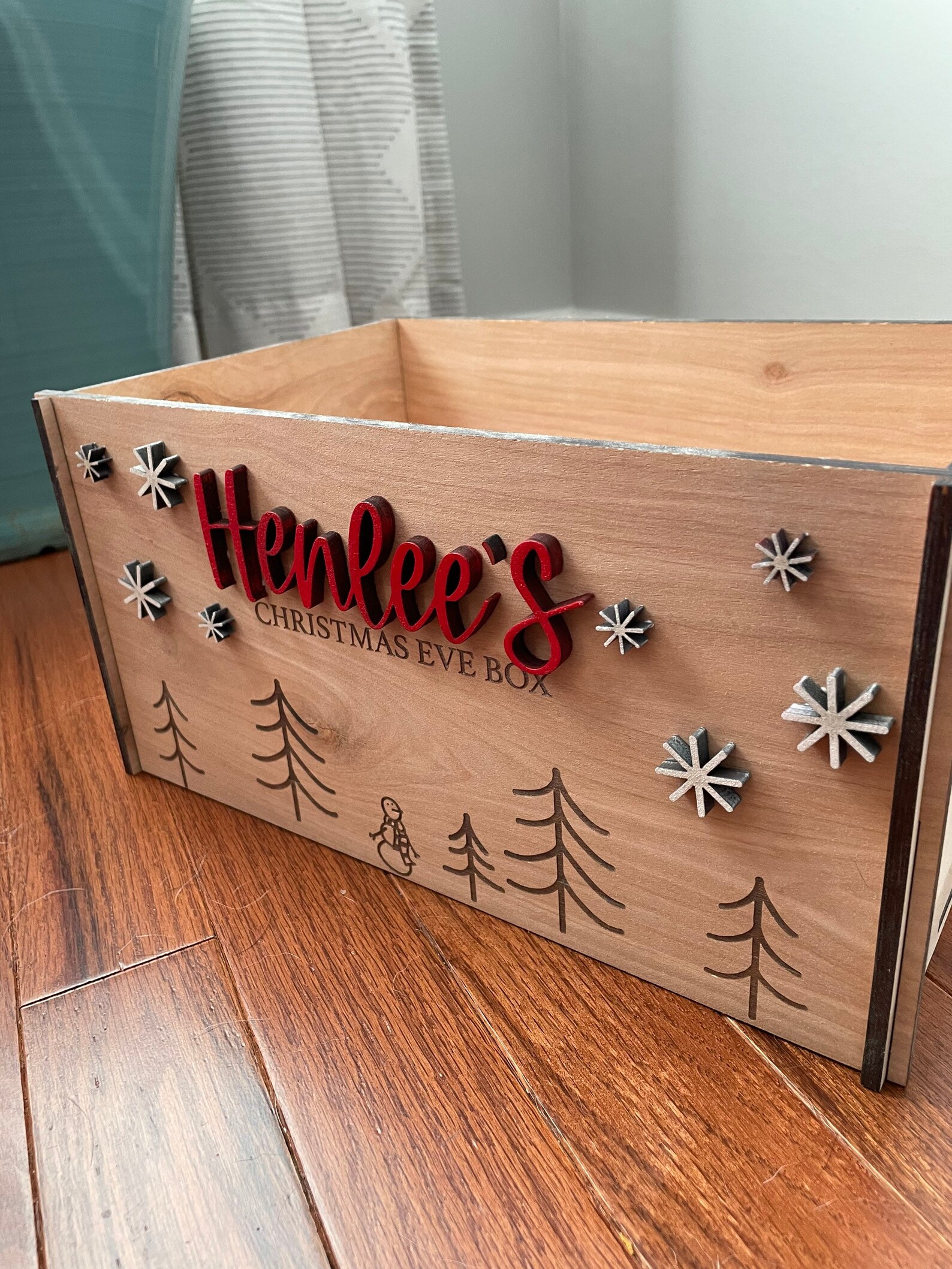 Christmas Eve Box Gift Crate Gift Box Personalized Gift - Etsy