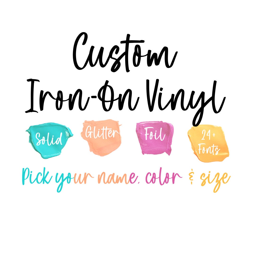 Custom Iron on HTV Vinyl - Etsy