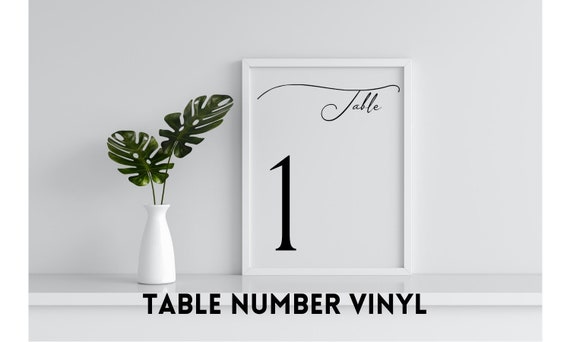 Custom Vinyl Name Decals Sticker Label Table Numbers Bulk | Etsy