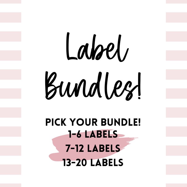 Custom Vinyl Jar Decals Label Bundle - Etsy