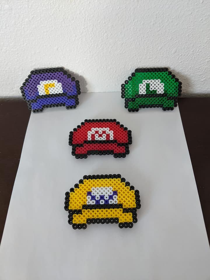 Super Mario Hats Set of 4 - Etsy