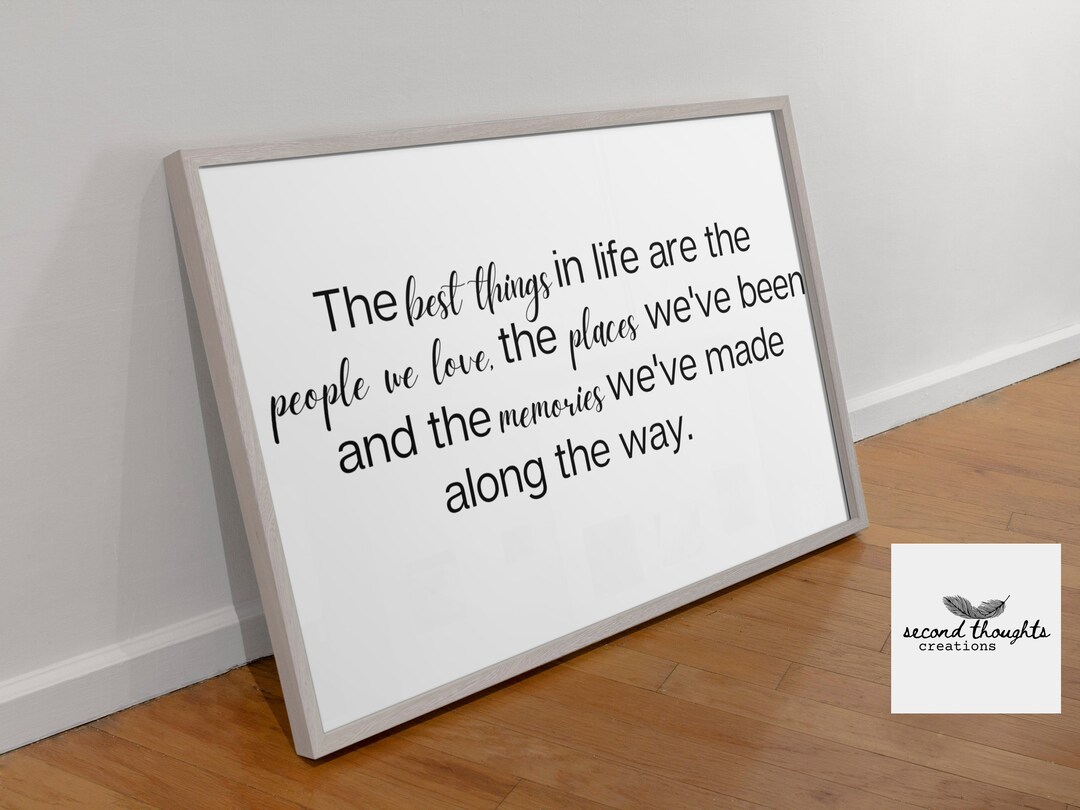 Inspirational Signs, the Best Things in Life Sign, Home Decor Sign ...