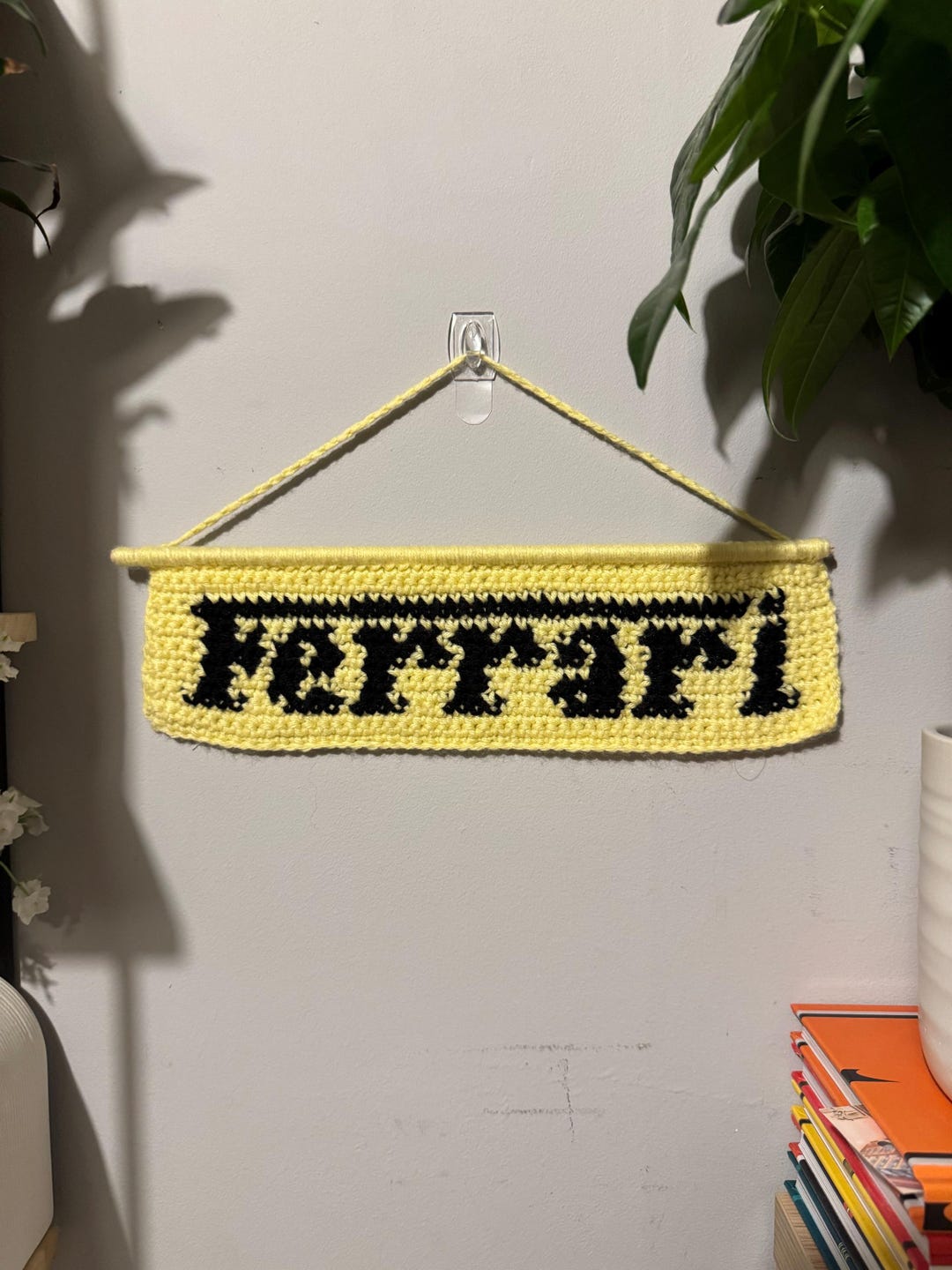 Ferrari Inspired Crochet Wall Hanging - Etsy