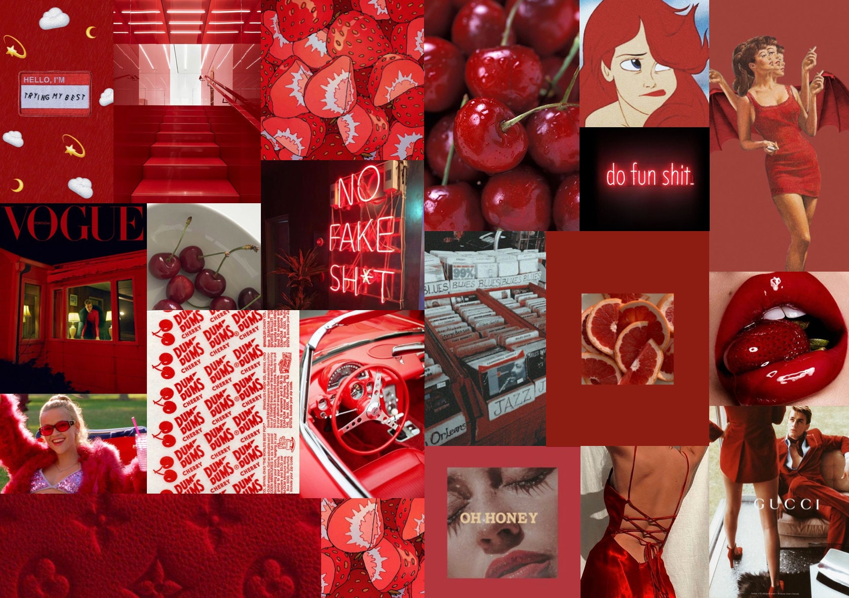 Cherry Red Aesthetic Resin Tray - Etsy