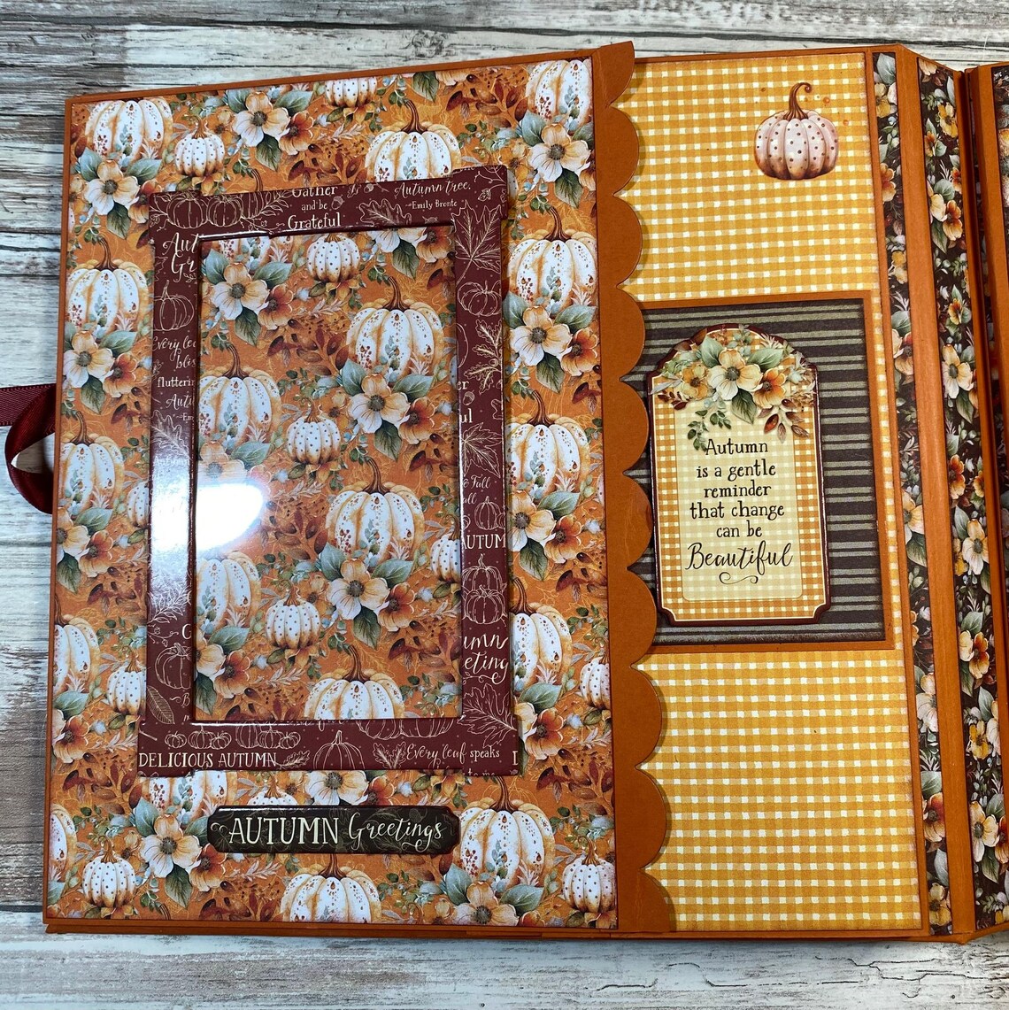 Graphic 45's Autumn Greetings Mini Album - Etsy