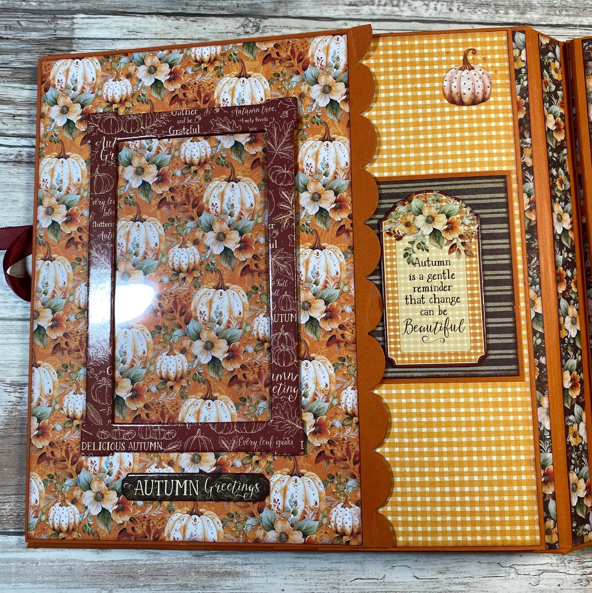 Graphic 45's Autumn Greetings Mini Album - Etsy