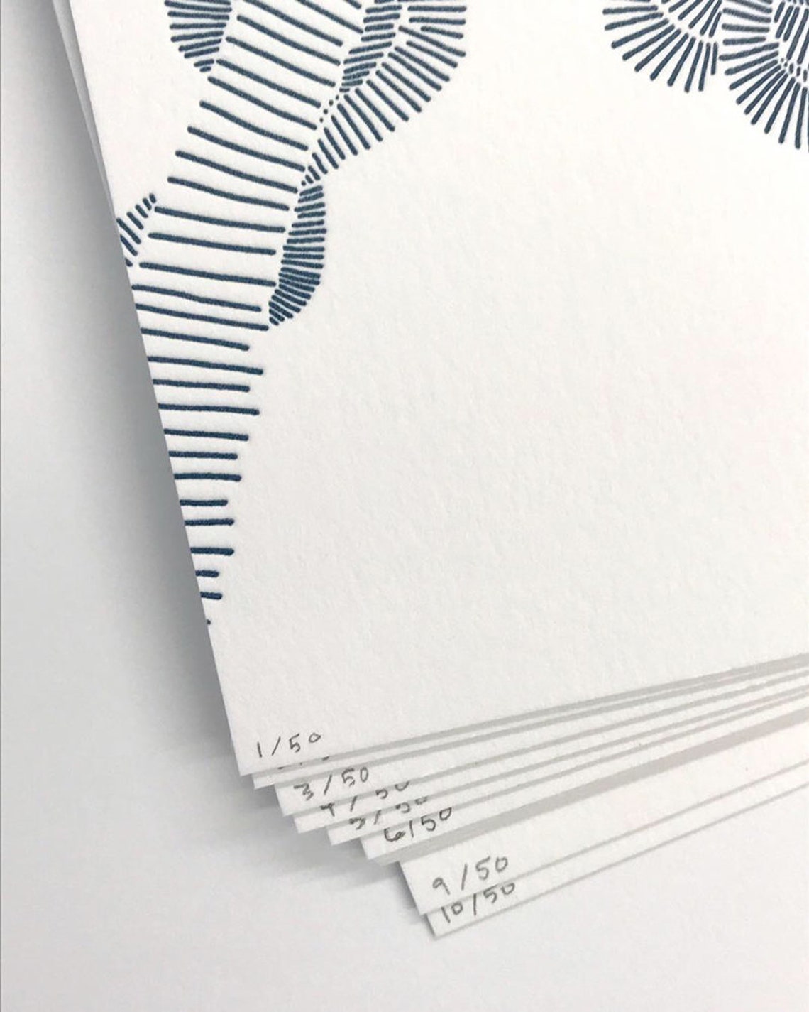 Letterpress Print, Original Abstract Flower Ink Drawing - Etsy