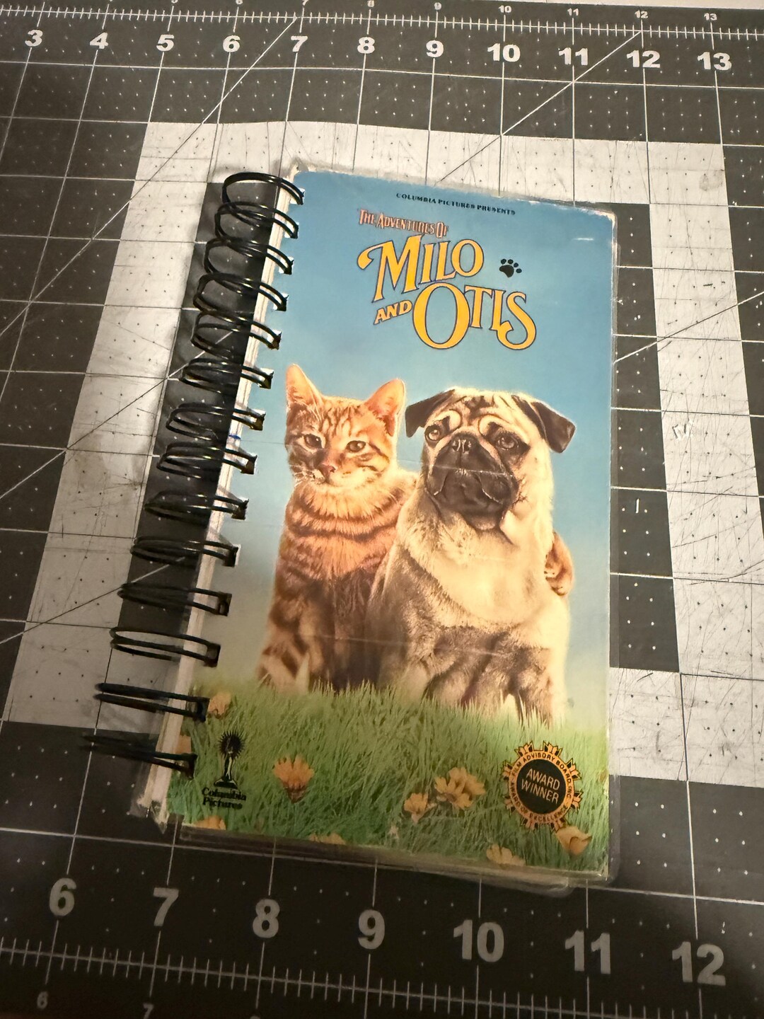 Upcycled Vintage VHS Cover Wire Bound Notebook and FREE Bookmark- Milo ...