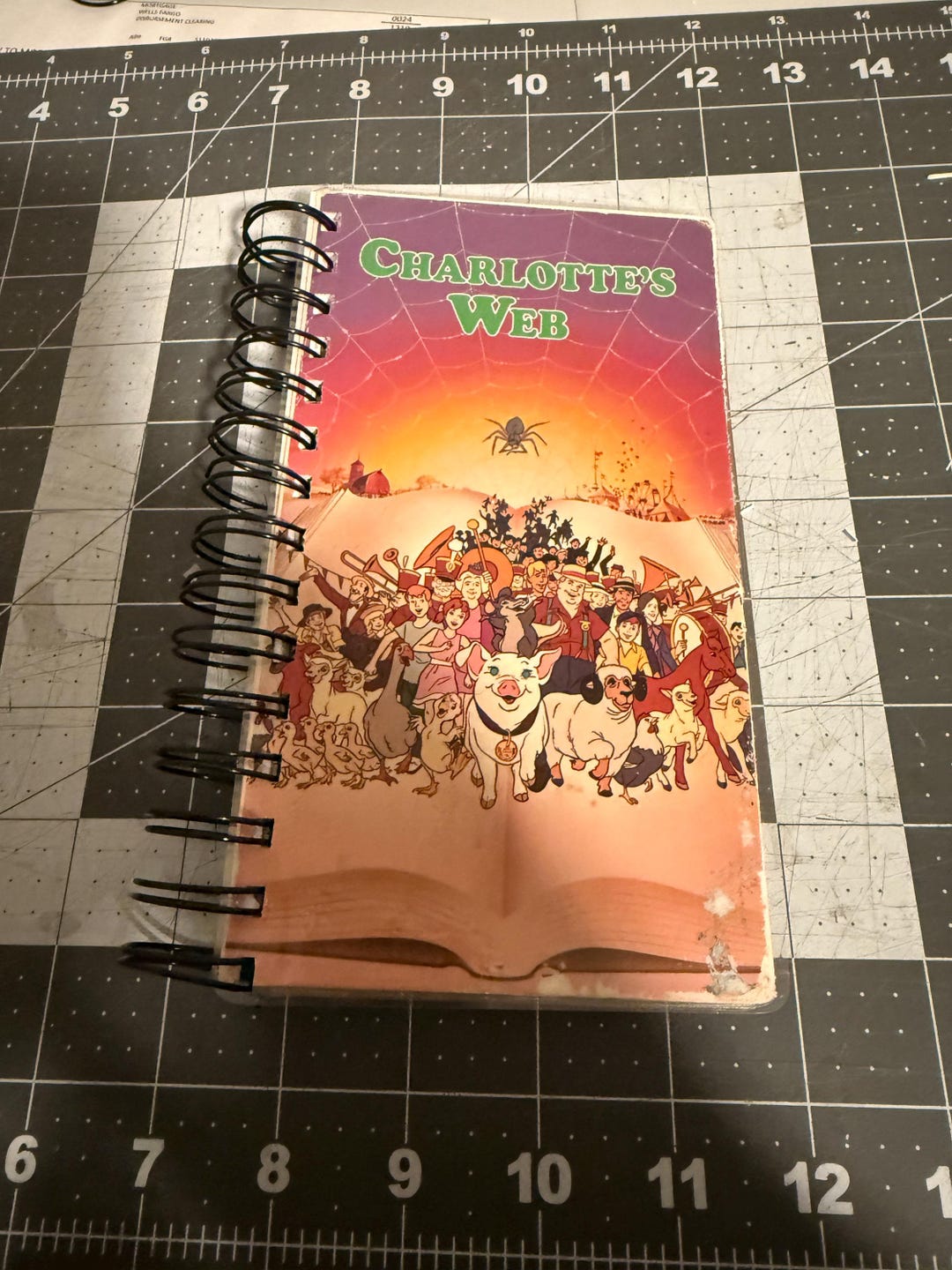 Upcycled Vintage VHS Cover Wire Bound Notebook and FREE Bookmark ...